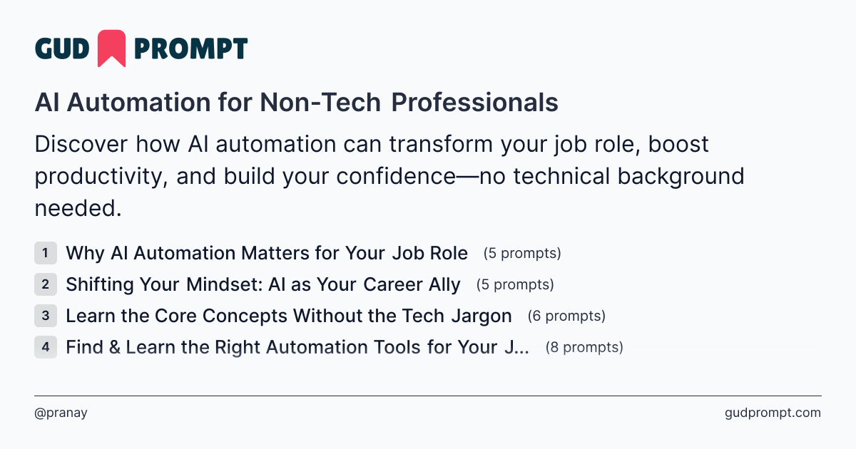 AI Automation for Non-Tech Professionals — Gud Prompt